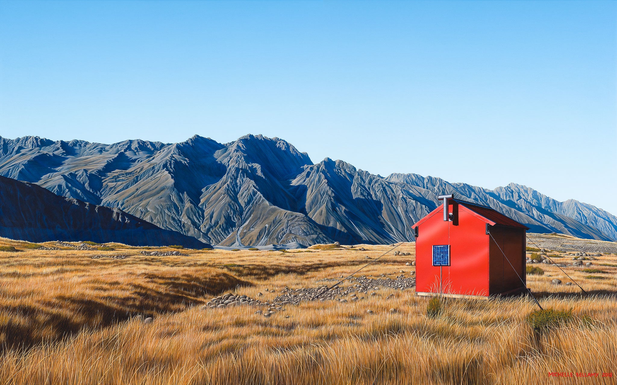 Aoraki/Mount Cook National Park Art | Ball Hut by artist Michelle ...