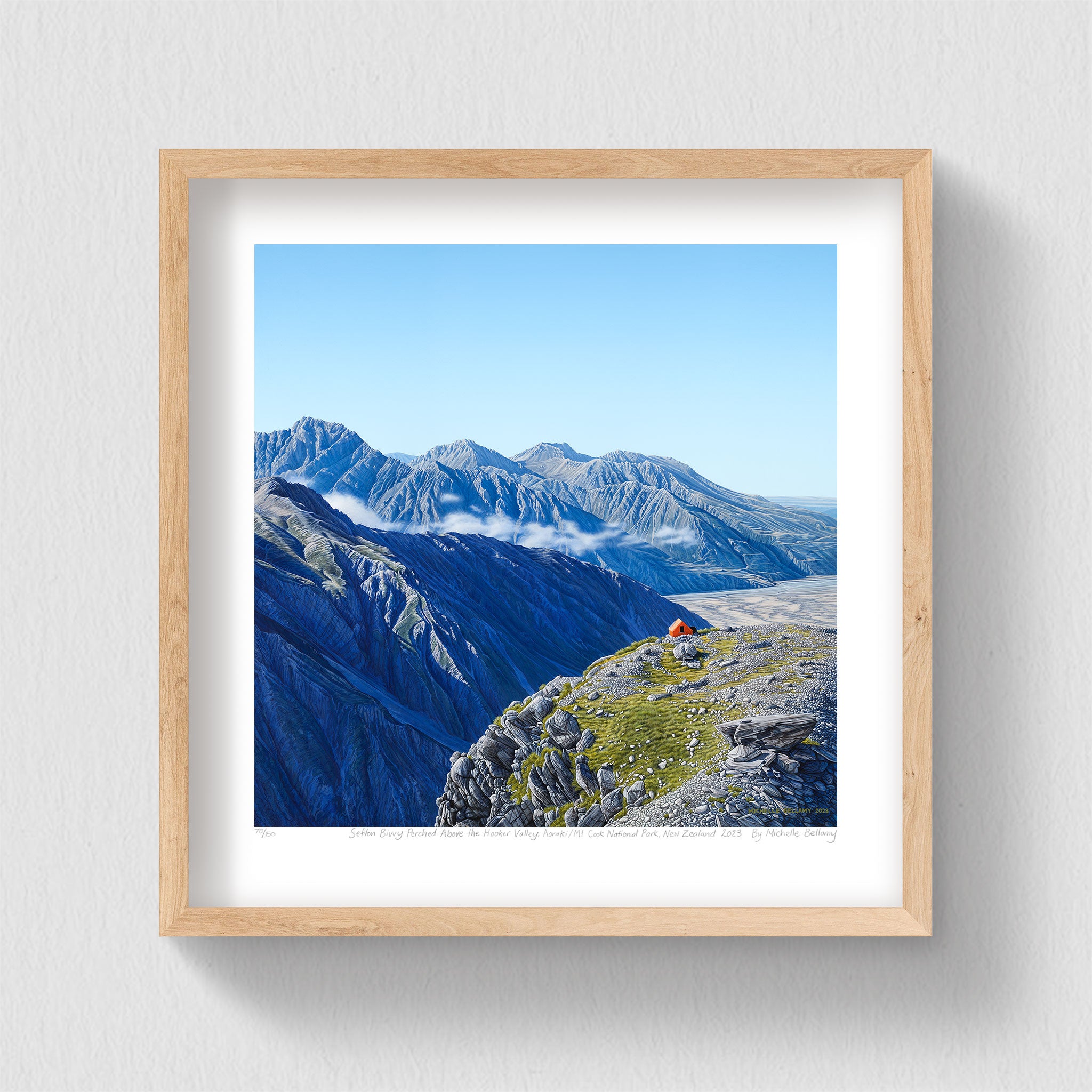 Sefton Bivvy Print | Contemporary NZ Art + Aoraki/Mt Cook National Park ...