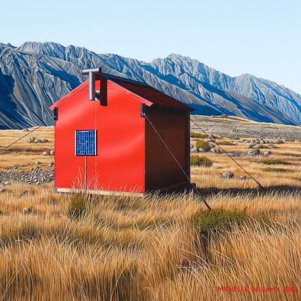 Ball Hut Alone, Aoraki/Mount Cook National Park - Art Print By Michelle ...